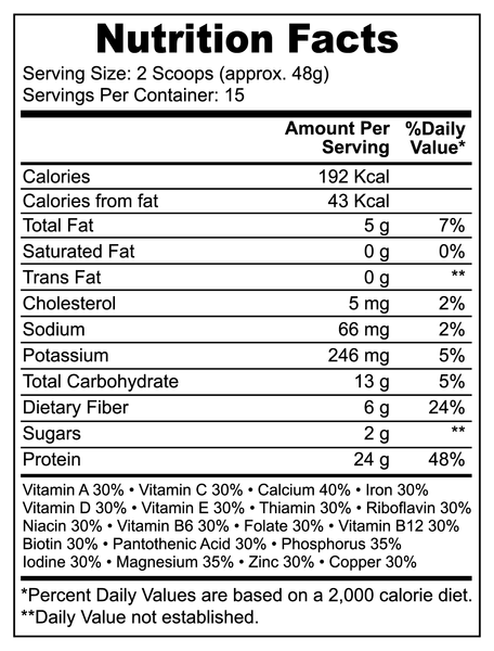 Complete Meal Replacement - Vanilla – Bad Bunns Official